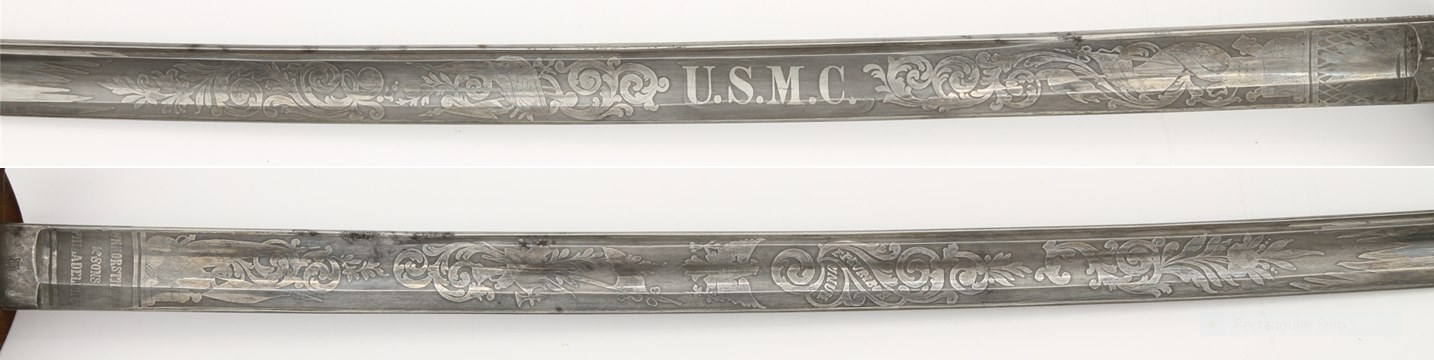 USMC M1859 Sergeants' Swords Etched Blades - EDGED WEAPONS - U.S ...