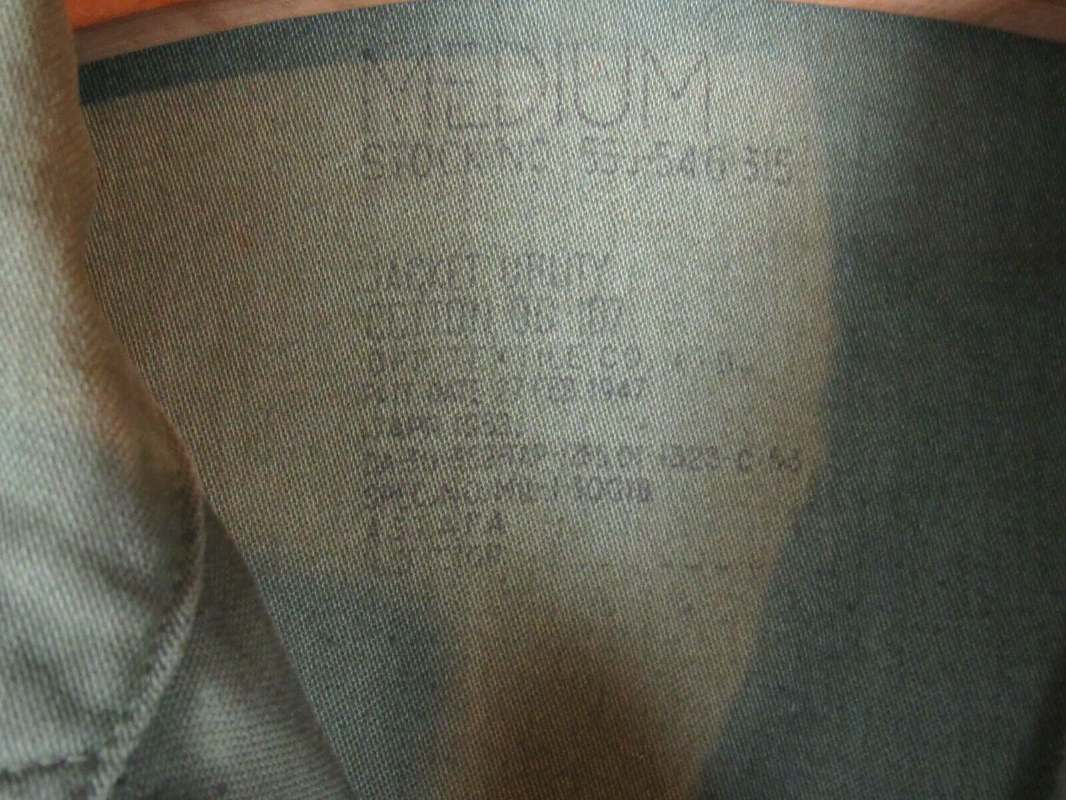 Type II Utility Made in 1965? - UNIFORMS - U.S. Militaria Forum