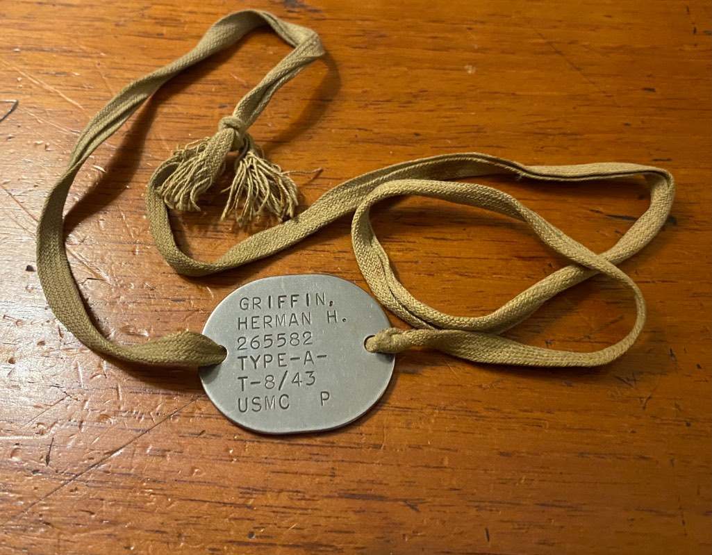 WWII USMC Dog Tag - IDENTITY ITEMS (DOG TAGS, BRACELETS, ETC) - U.S ...