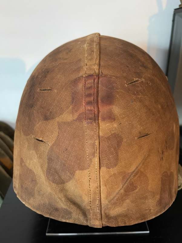 WW2 USMC Shore party helmet - what a theatre used helmet should look ...