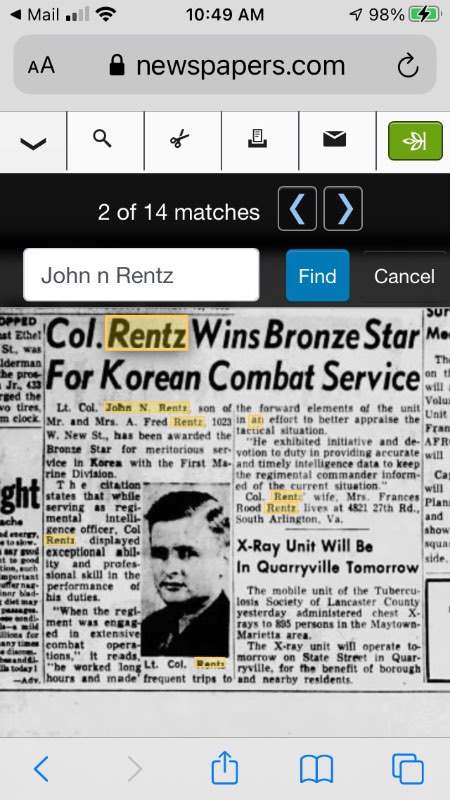 M-1926 CAP EGA FROM MAJ. & USMC AUTHOR JOHN N. RENTZ - MARINE CORPS EGA ...