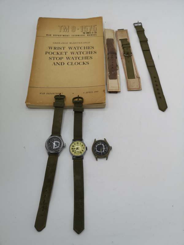 US WW2 Wrist watches and manual - FIELD & PERSONAL GEAR SECTION - U.S ...