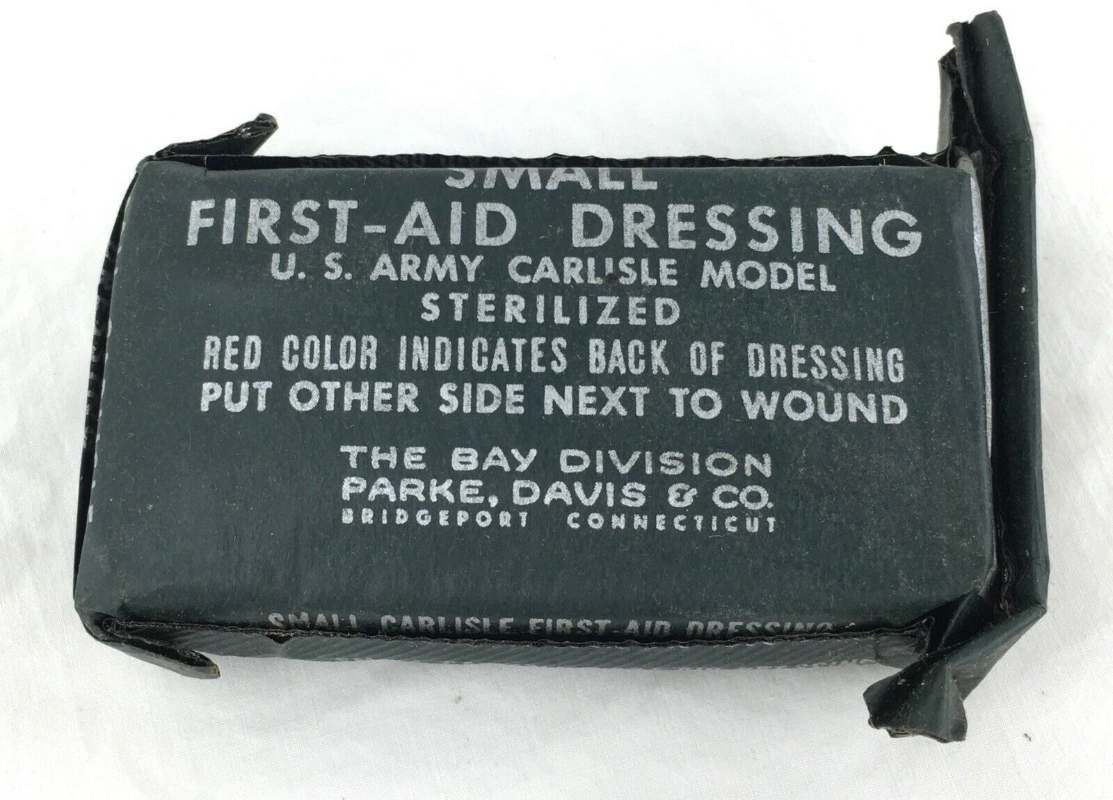 First-Aid Packet Carlisle Model “Carlisle bandage” a different angle ...