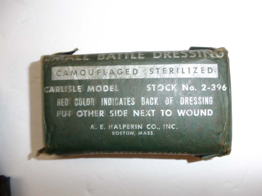 First-Aid Packet Carlisle Model “Carlisle bandage” a different angle ...