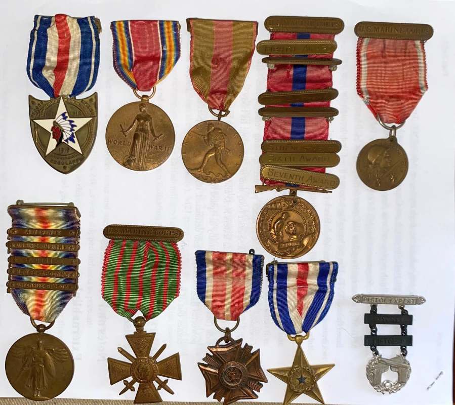 WW 1 & WW 2 Marine - medals and precedence, including foreign medals ...