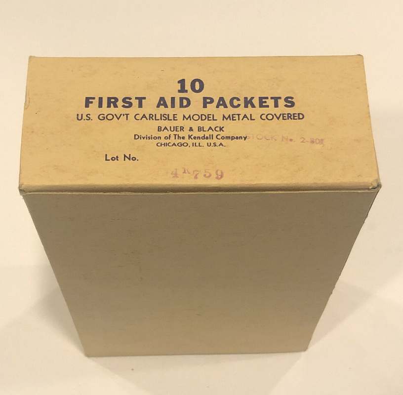 First-Aid Packet Carlisle Model “Carlisle bandage” a different angle ...