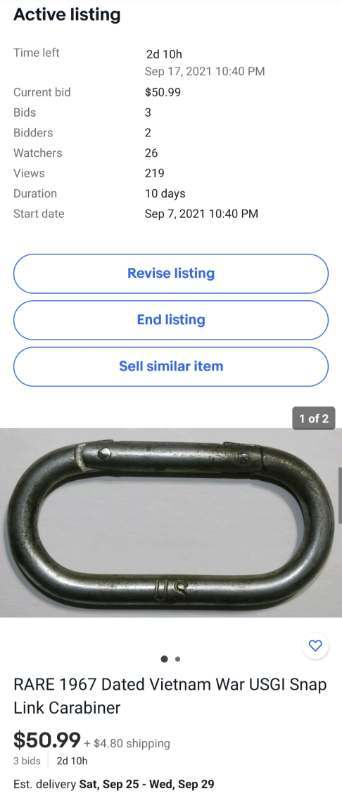 1967 Dated Carabiner Value? - FIELD & PERSONAL GEAR SECTION - U.S ...