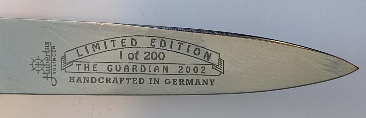 Operation Enduring Freedom Hubertus Flipper knife. #69 of 200. - EDGED ...