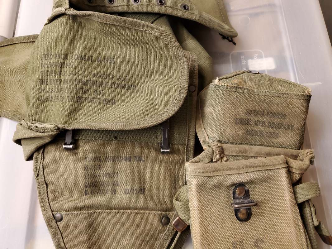 1957 dated Field Pack, Combat, M-1956 - FIELD & PERSONAL GEAR SECTION ...
