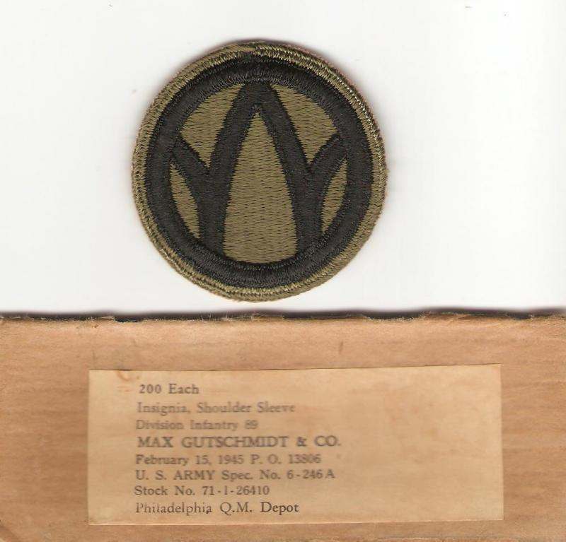 Patches and their Boxes: A Reference Thread - Page 5 - ARMY AND USAAF ...