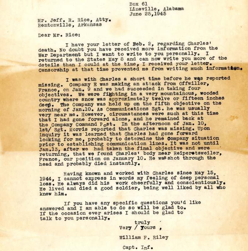 Sgt Charles D Rice, KIA - GROUPINGS PAGE - U.S. Militaria Forum