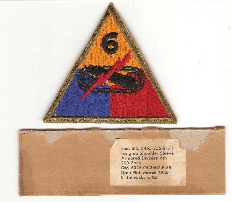 Patches and their Boxes: A Reference Thread - Page 5 - ARMY AND USAAF ...