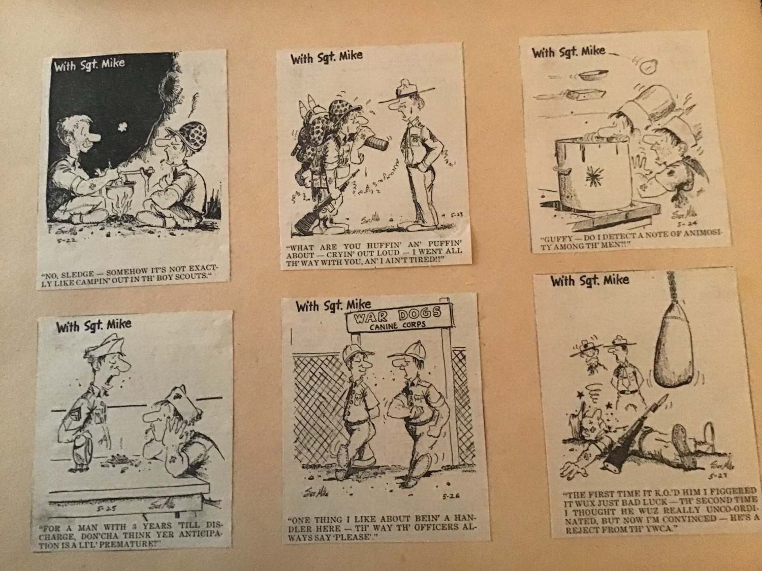 “With Sgt. Mike” cartoon scrap book - EPHEMERA, PHOTOGRAPHS & MILITARY ...