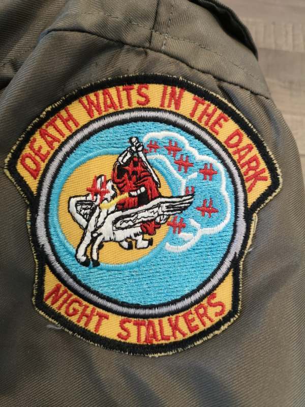 A "Death waits in the dark" Night Stalker patch variant - ARMY AND ...