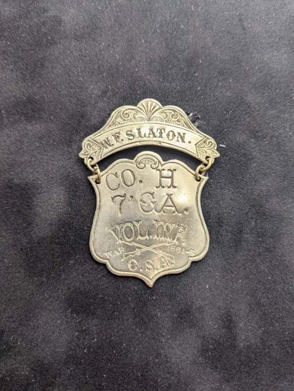 6th Georgia Inf. and 7th Georgia Inf. Shield Badges - (1861-1865 ...