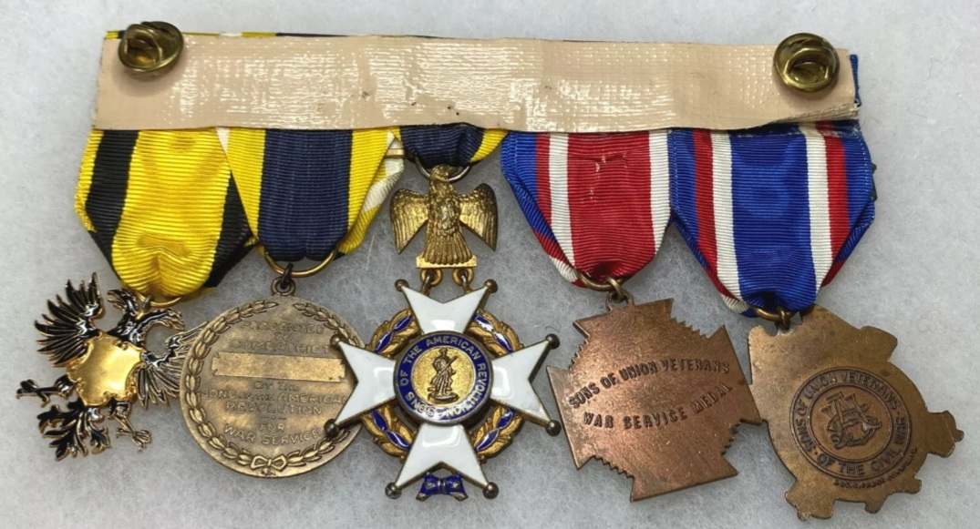 Incredible Veterans SUVCW SAR war cross veteran and Hereditary medal ...
