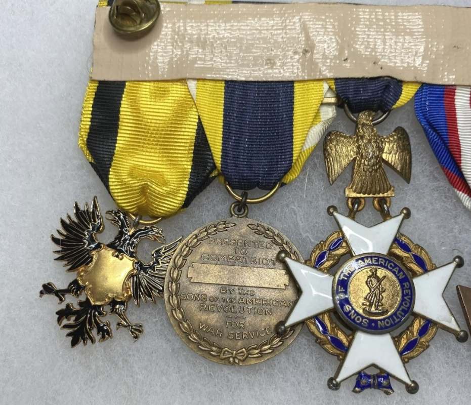 Incredible Veterans SUVCW SAR war cross veteran and Hereditary medal ...