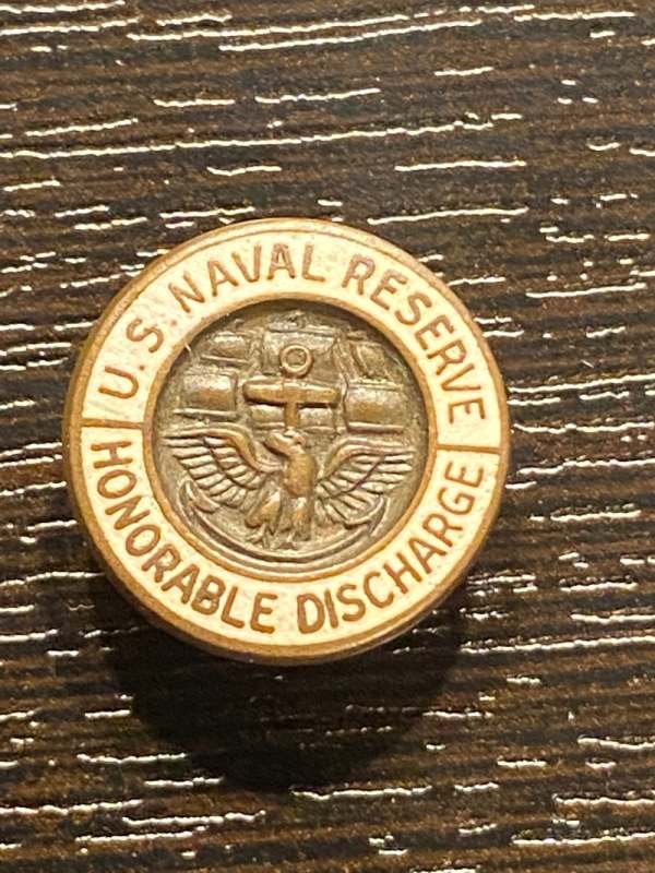 US Naval reserve honorable discharge pin - NAVY, MARINE CORPS, COAST ...