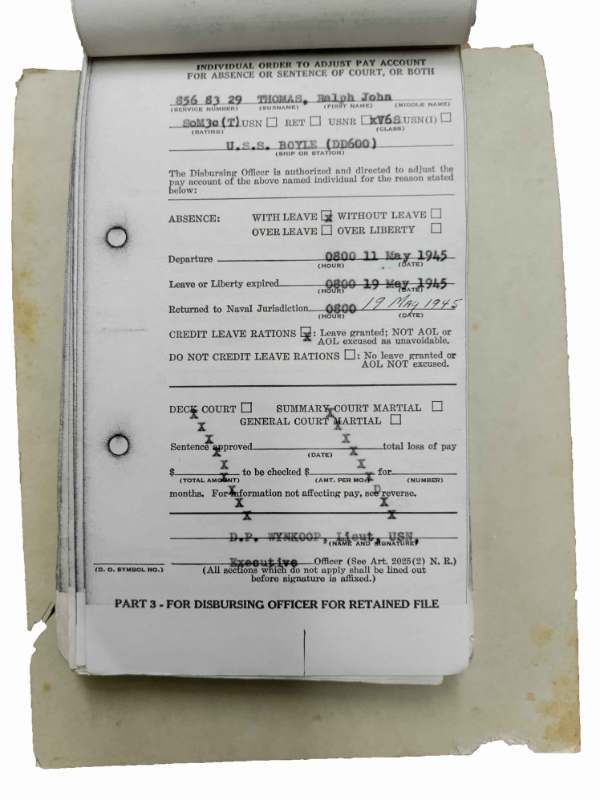 USS Boyle DD-600 archive - GROUPINGS PAGE - U.S. Militaria Forum