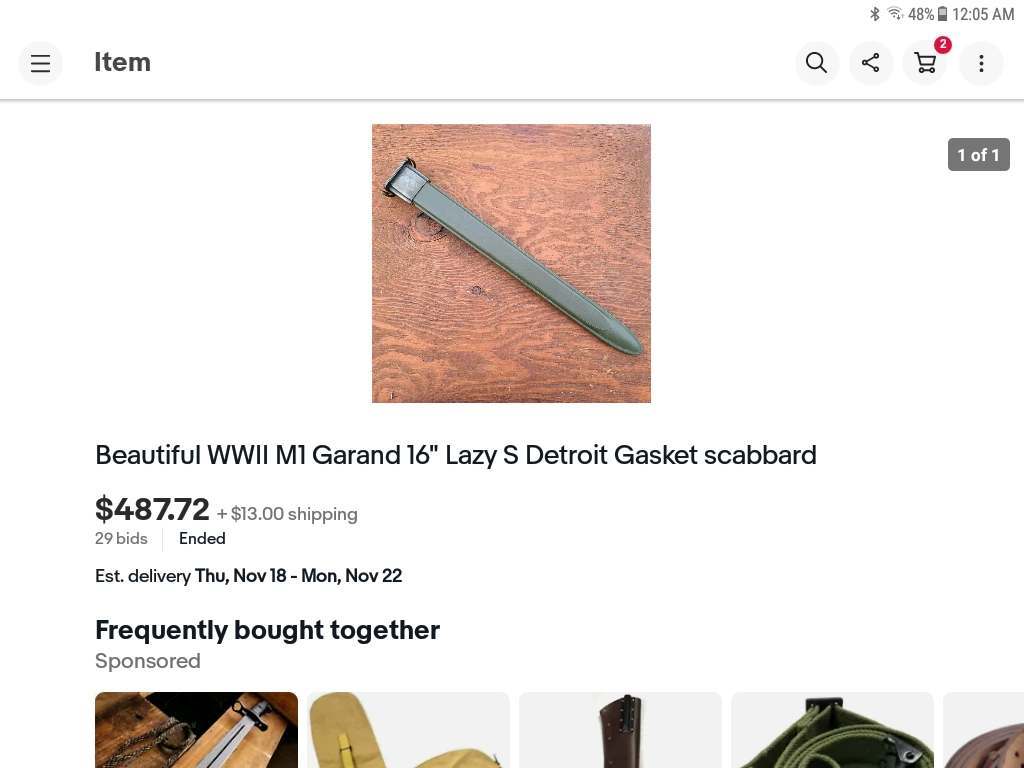 M3 Detroit Gasket Scabbard - EDGED WEAPONS - U.S. Militaria Forum