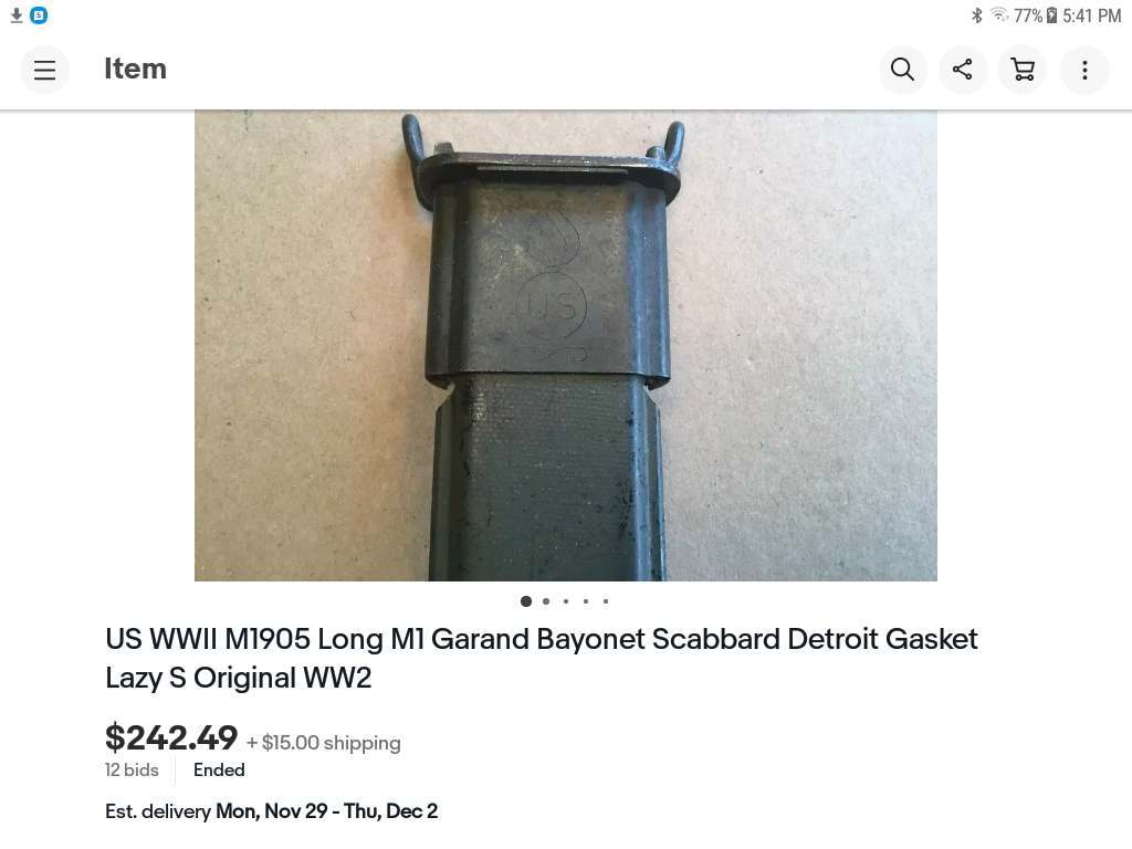 M3 Detroit Gasket Scabbard - EDGED WEAPONS - U.S. Militaria Forum