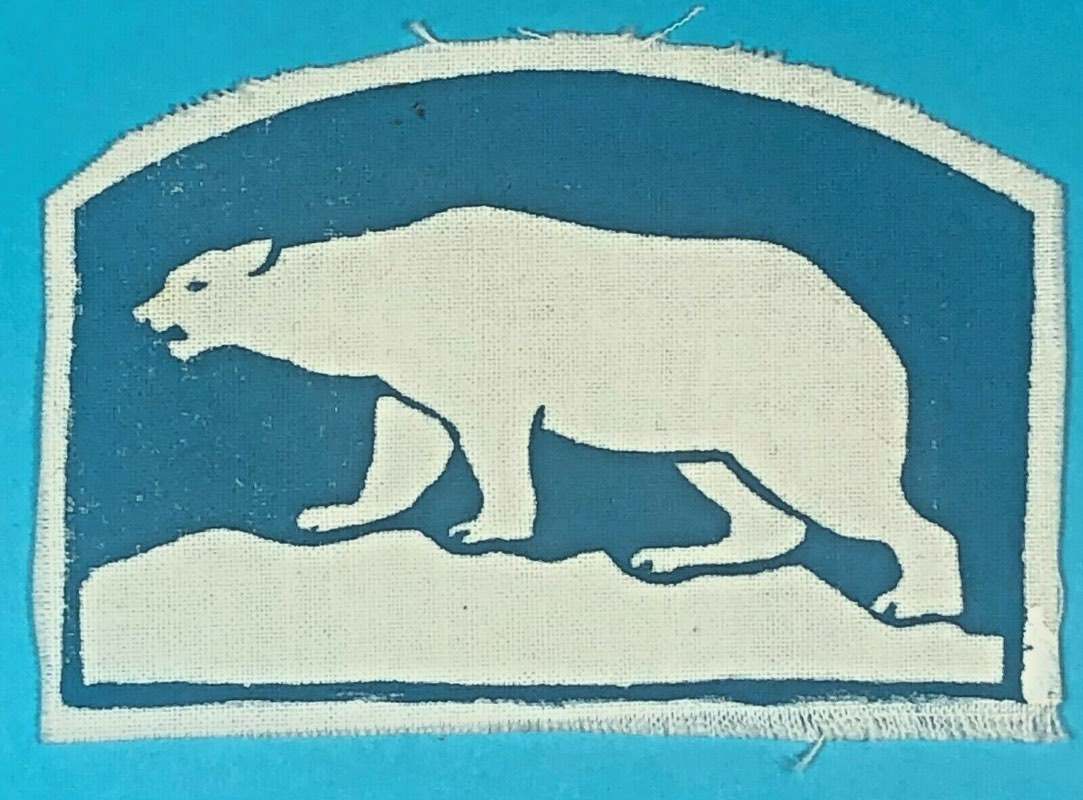 Very rare and unusual WW1 North Russia Polar Bear Patch - ARMY AND ...