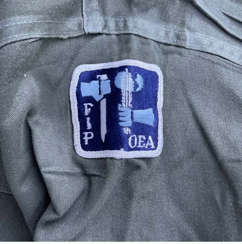 Uniform with FIP OEA on left sleeve, Operation Powerpack-DomRep ...