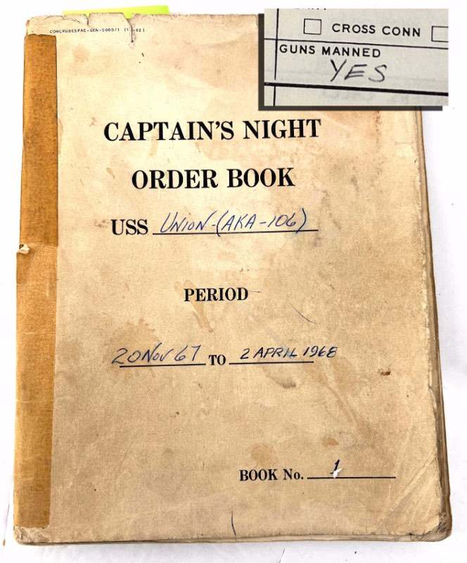 Sets of US Navy Captain's Night Order Books - the night shift's ...