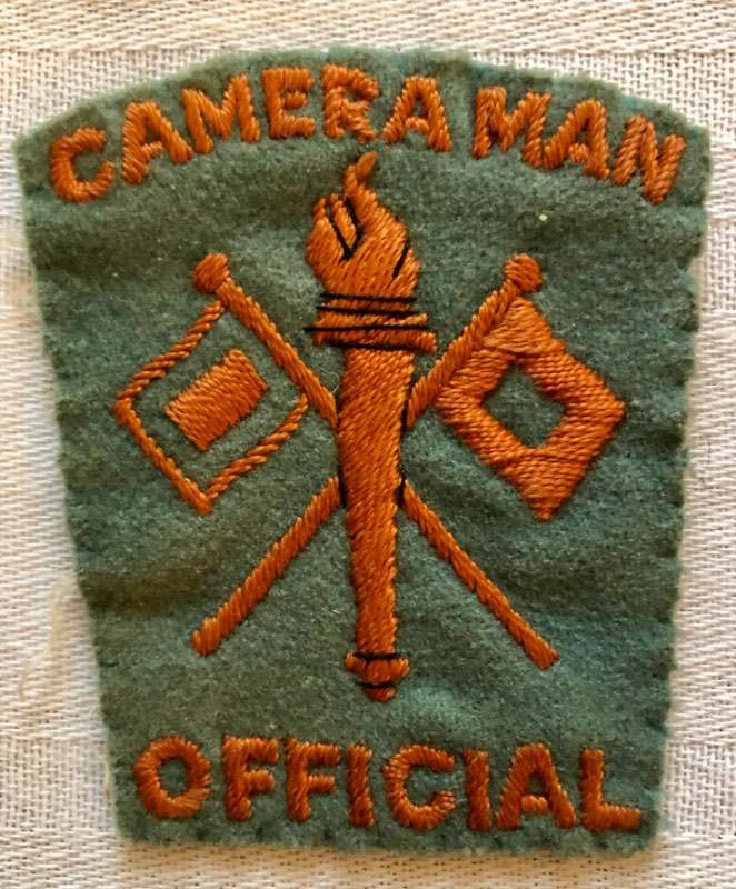 Cameraman Official Embroidered on Wool Patch - ARMY AND USAAF - U.S ...