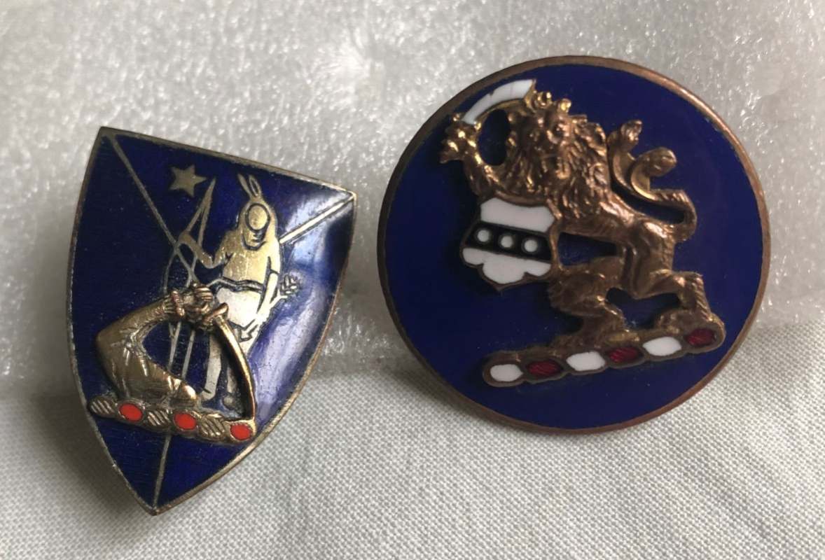 2 x DUI : identification? - DISTINCTIVE UNIT INSIGNIA / UNIT CRESTS - U ...