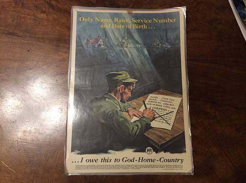 Found Two United States Army Chaplin Posters - EPHEMERA, PHOTOGRAPHS ...