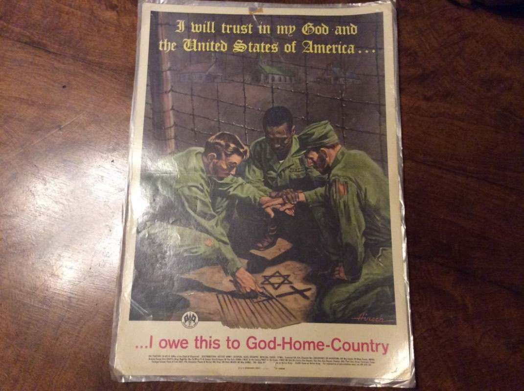 Found Two United States Army Chaplin Posters - EPHEMERA, PHOTOGRAPHS ...