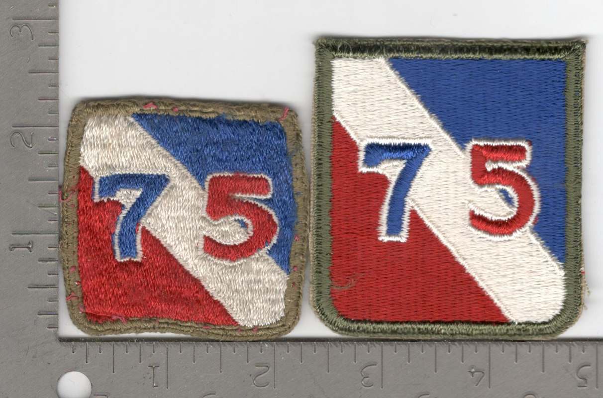 75th Infantry Division small patch - ARMY AND USAAF - U.S. Militaria Forum