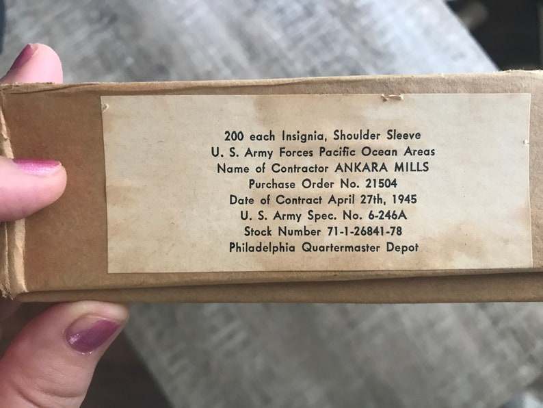 Patches and their Boxes: A Reference Thread - Page 6 - ARMY AND USAAF ...
