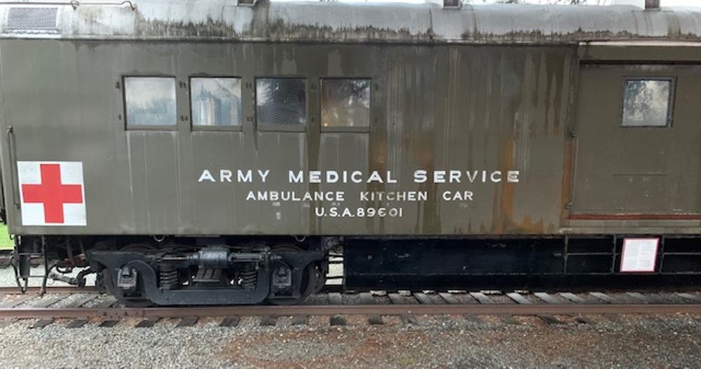 Army ambulance kitchen train car at Northwest Railway Museum - MILITARY ...