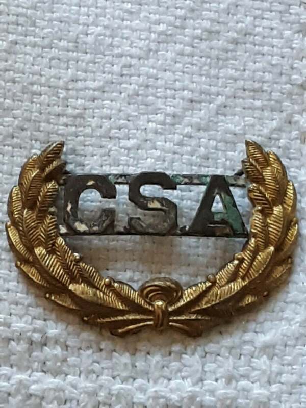 C.S.A. hat badge - (1861-1865) AMERICAN CIVIL WAR - The War Between the ...