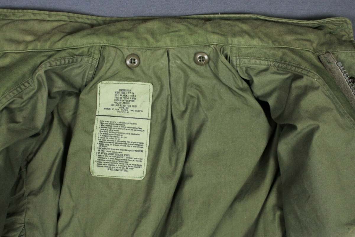 M-65 Field Jacket OD Green Last Year of Production - UNIFORMS - U.S. Militaria Forum