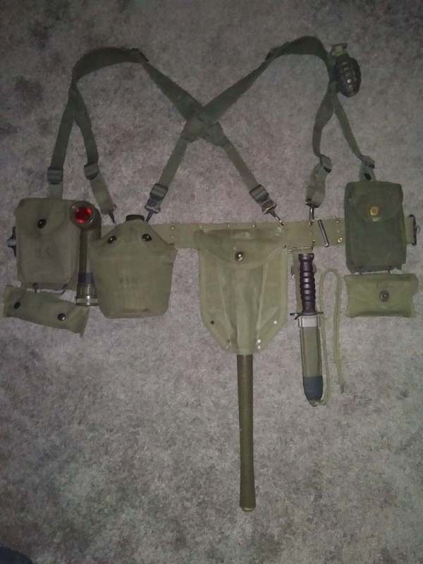 My Korean War Web Gear Setup. - FIELD & PERSONAL GEAR SECTION - U.S ...