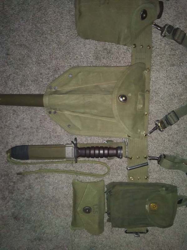My Korean War Web Gear Setup. - FIELD & PERSONAL GEAR SECTION - U.S ...
