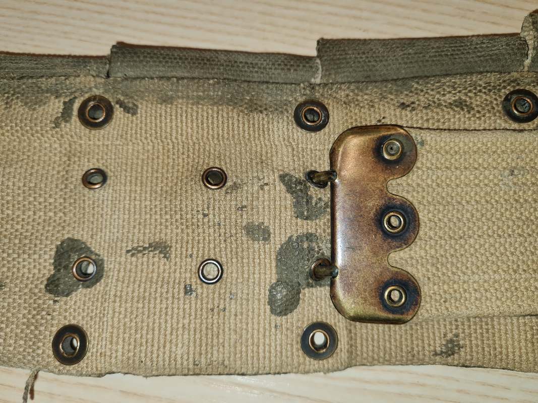 2x M1910 cartridges belt blanco'd / camouflaged - FIELD & PERSONAL GEAR ...