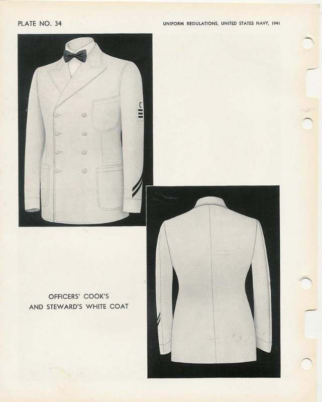 1941 - U.S. Navy Uniform Regulations & Examples of All Uniforms, Belts ...