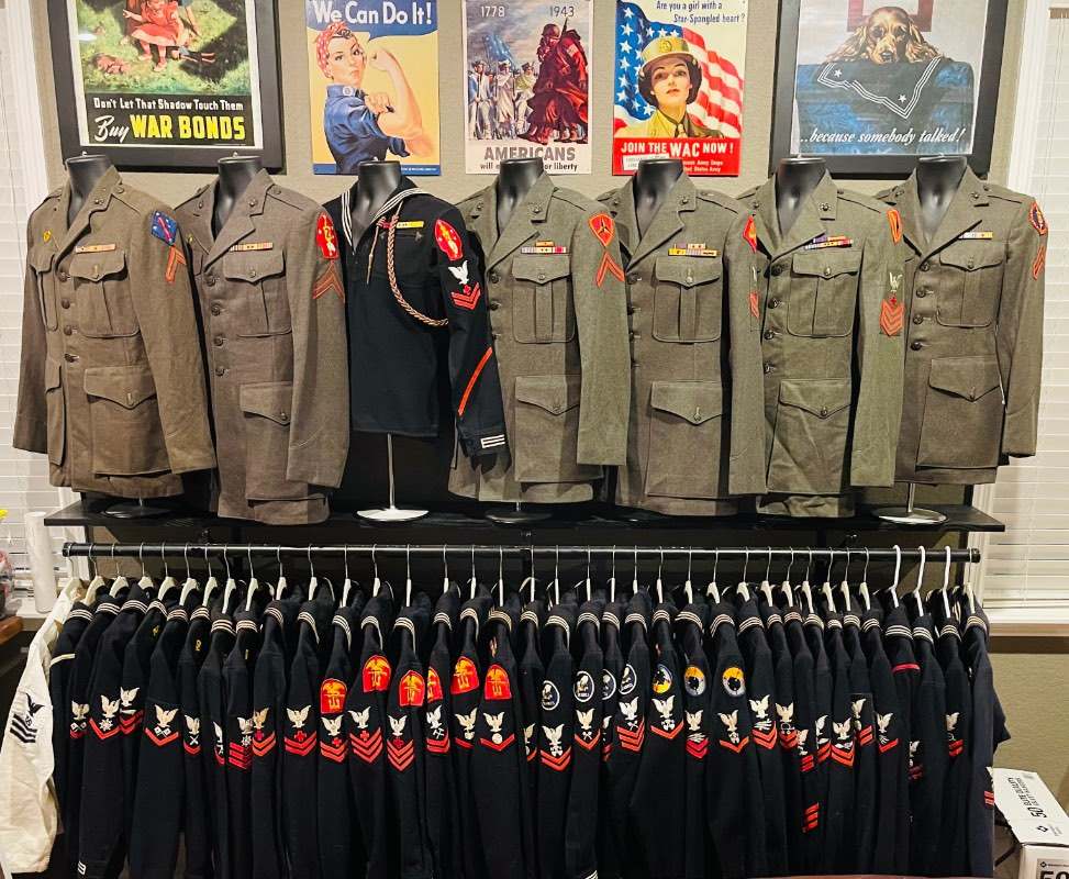 US Navy Corpsman jumper with USMC insignia, USMC Alpha blouse with USN ...