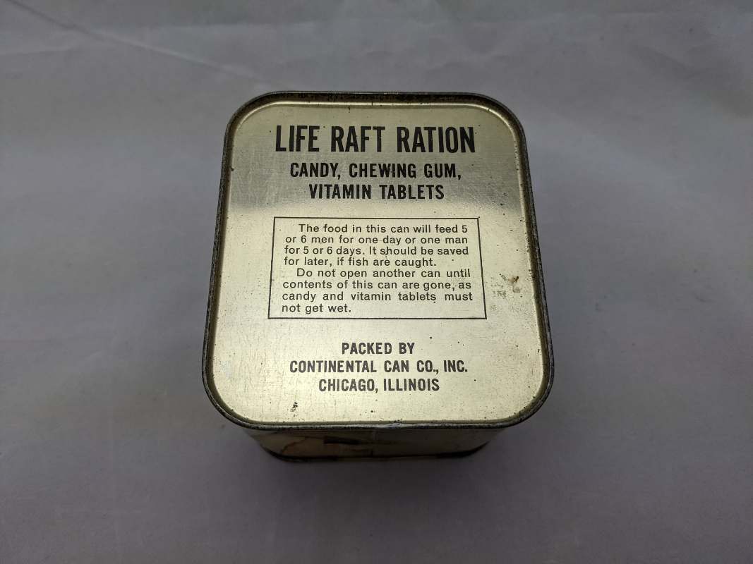 1940-1945 AAF Life Raft Ration Variations - SURVIVAL GEAR - U.S ...