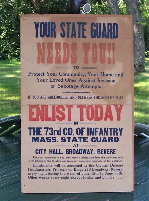 Massachusetts State Guard WW II - HOMEFRONT & THE WAR EFFORT - U.S ...