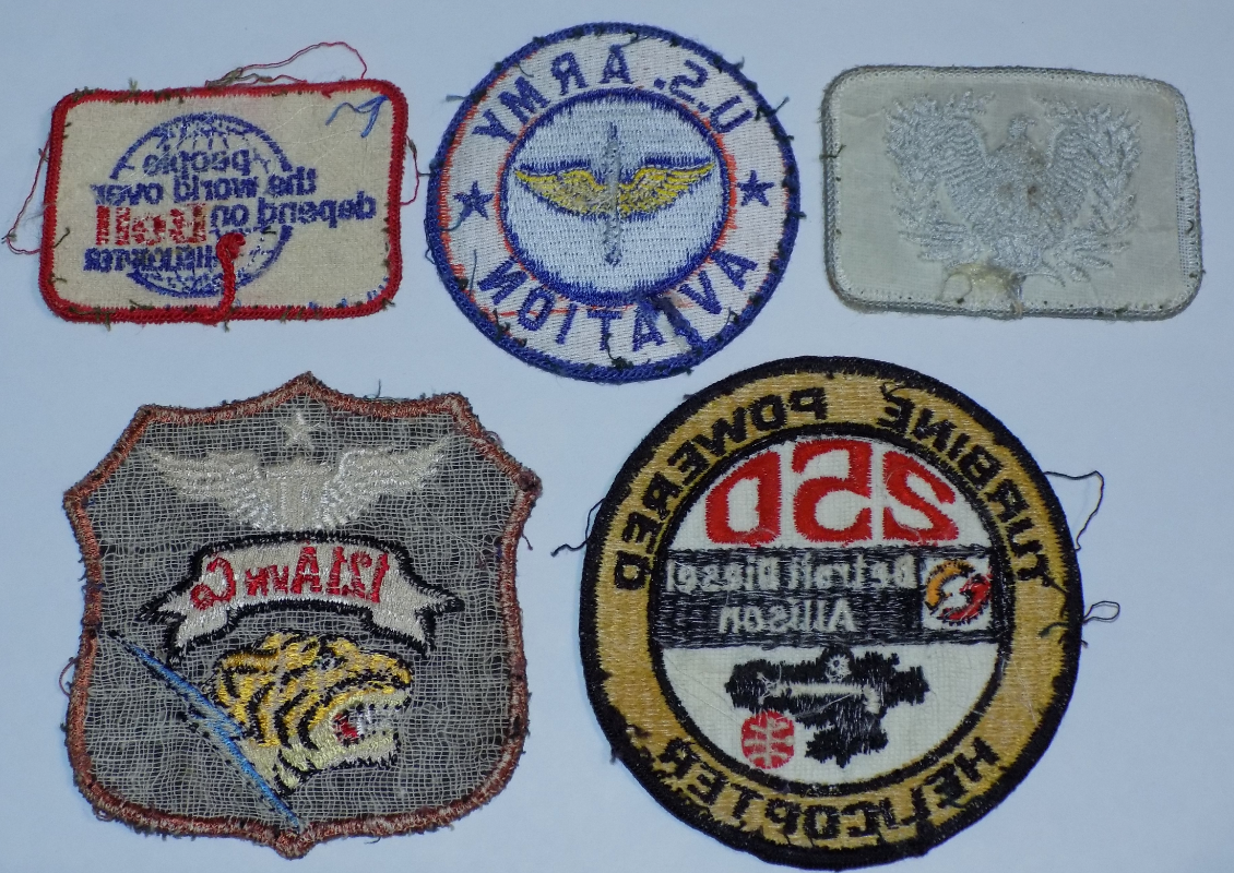 Army Warrant Officer Veteran Pilot Patches, 121 AVN Co., Bell ...