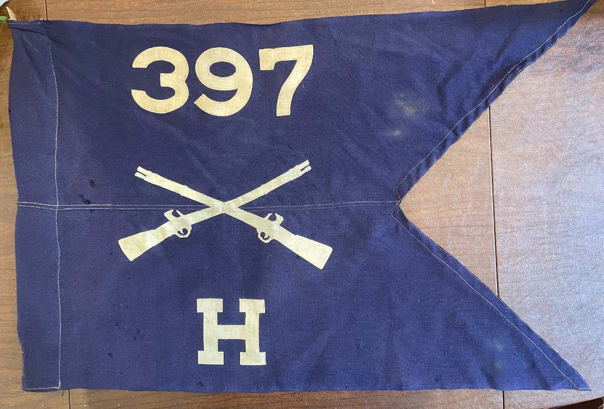 Company H, 397th Infantry Regiment, 100th Division guidon - MISC ...