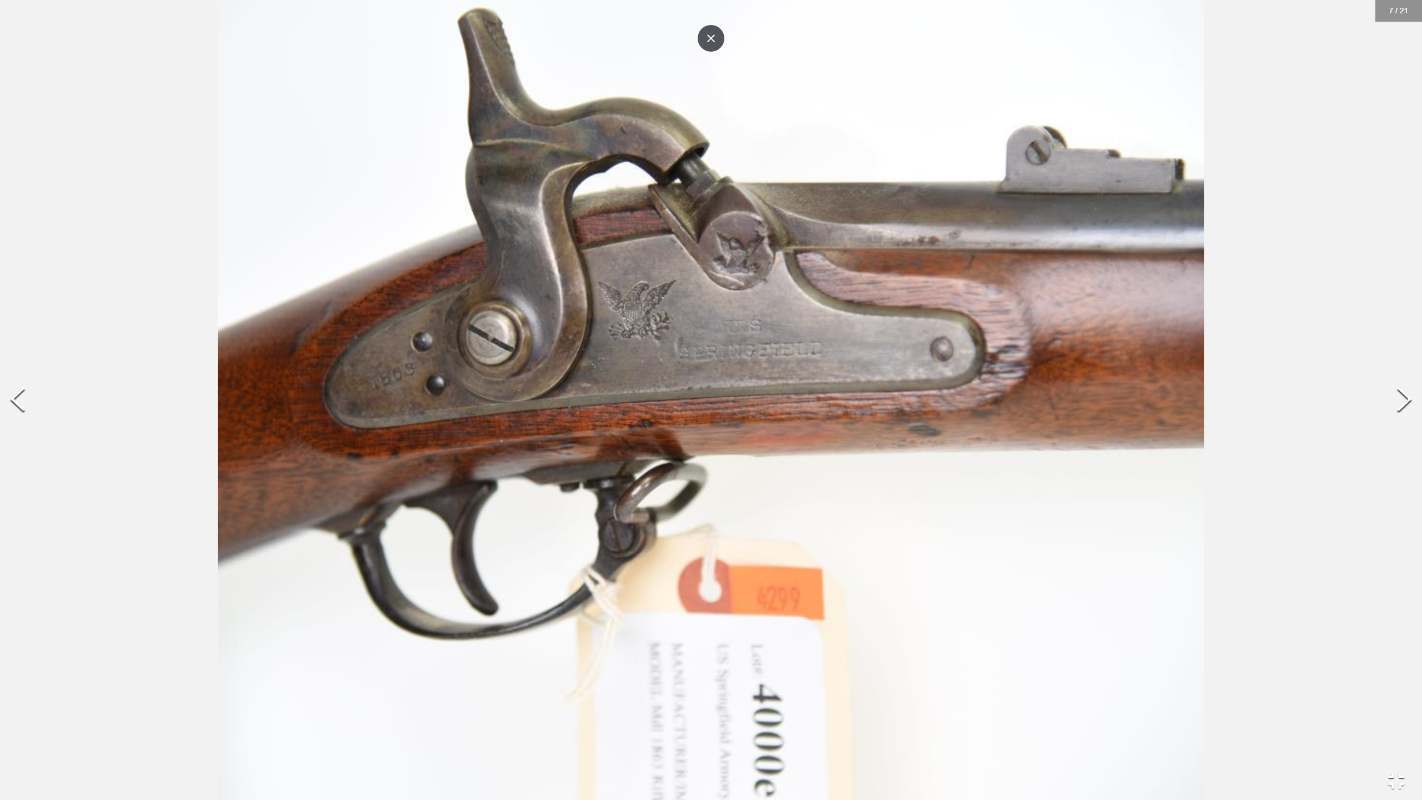 Unique Springfield Model 1863 type I musket--possibly never issued ...
