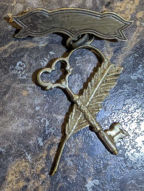 USN ? "Quill & Key " badge "Civil War Period ? - (1861-1865) AMERICAN ...