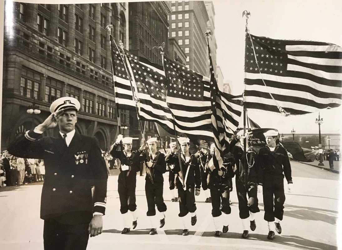 WW2 Sea Scouts on parade - HOMEFRONT & THE WAR EFFORT - U.S. Militaria ...