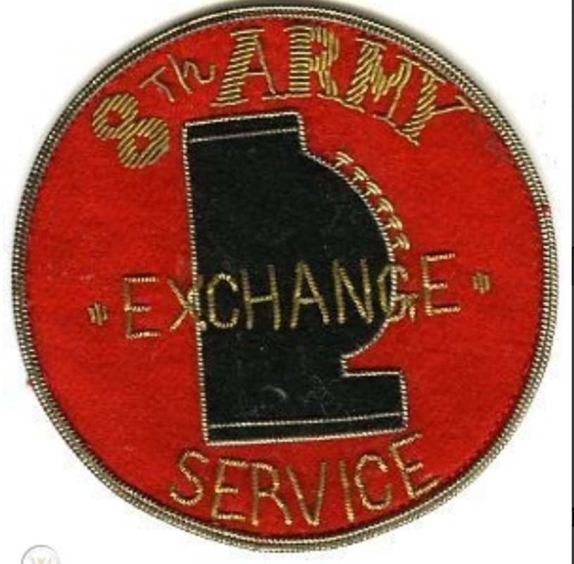 Japanese Made 8th Army Exchange Patch - ARMY AND USAAF - U.S. Militaria ...